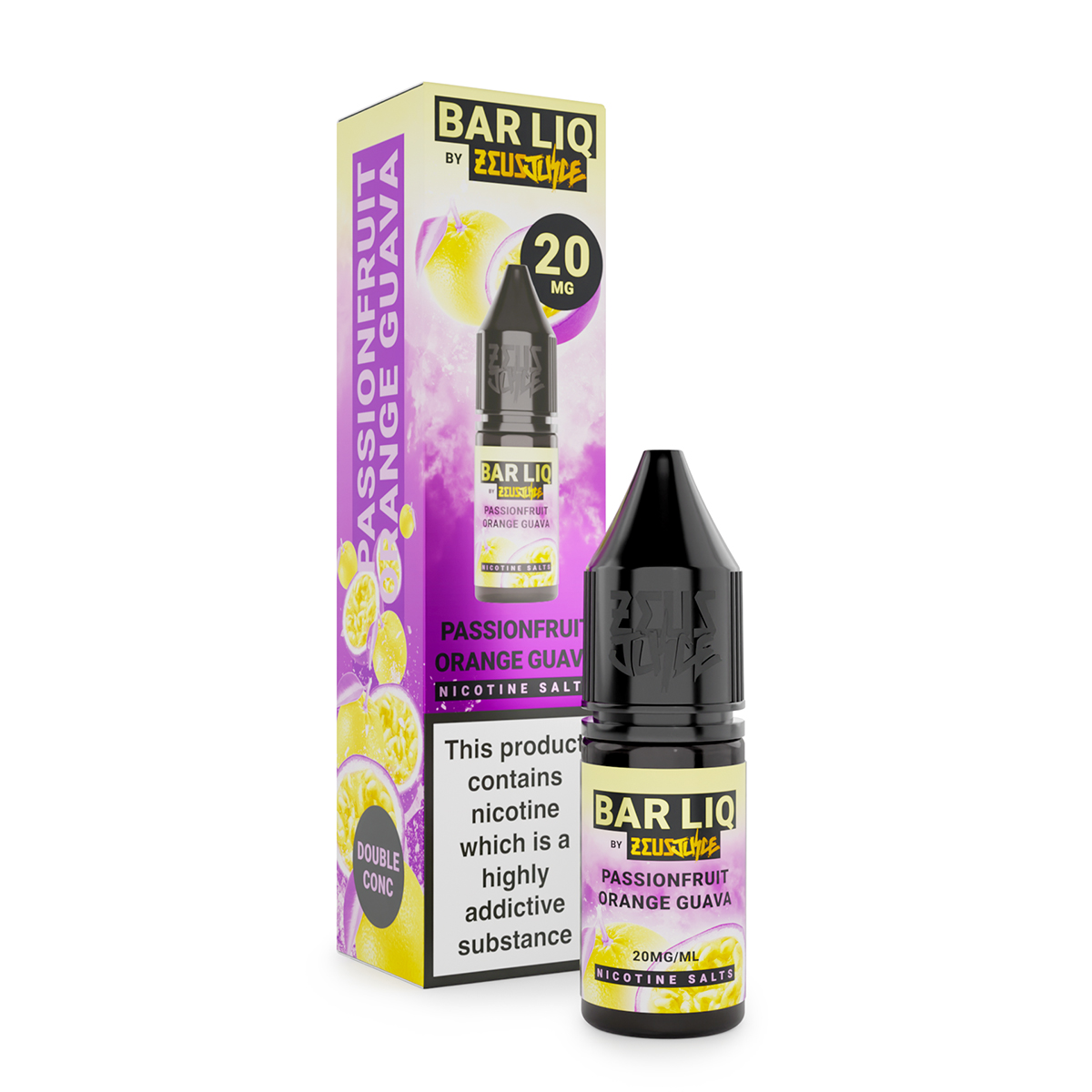 Barliq Passionfruit Orange Guava 10ml Salts - Vapertrails